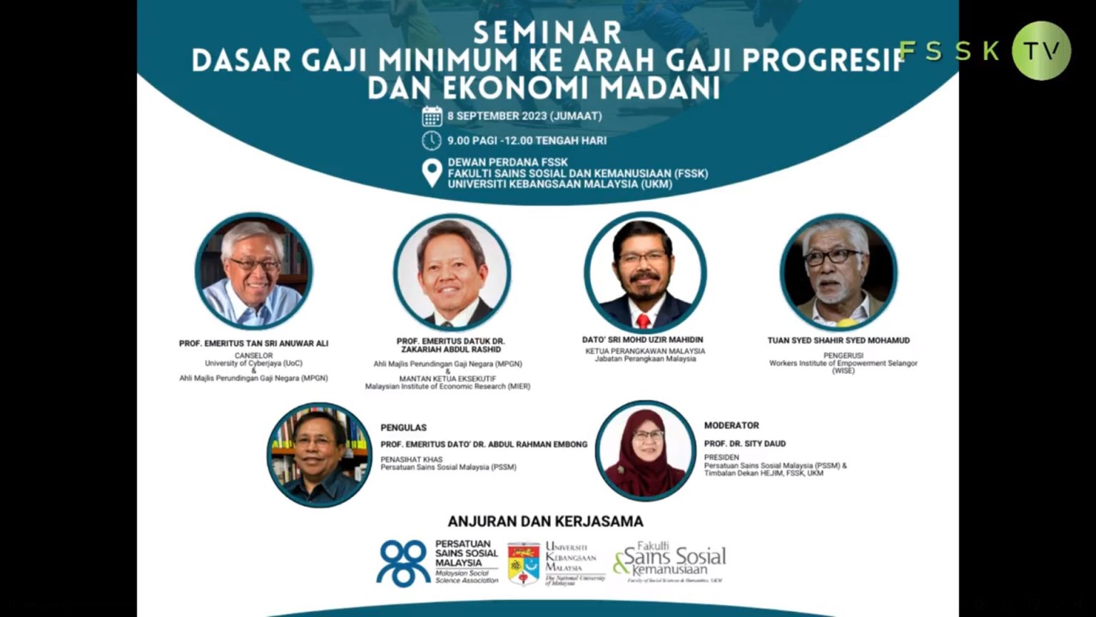Seminar Dasar Gaji Minimum Ke Arah Gaji Progresif dan Ekonomi Madani – PSSM